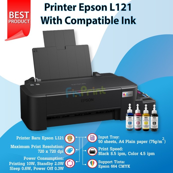 Jual Printer Epson L121 Ink Tank Printer Epson L121 L 121 l121 Infus ...
