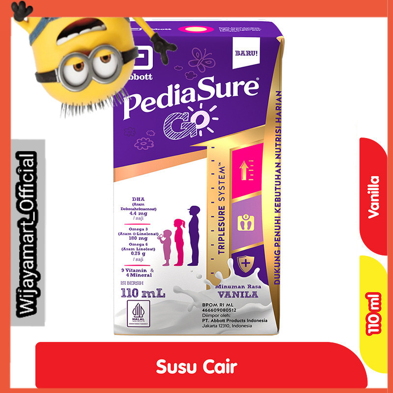 Jual Pediasure Go Susu UHT Vanila 110 ml | Shopee Indonesia