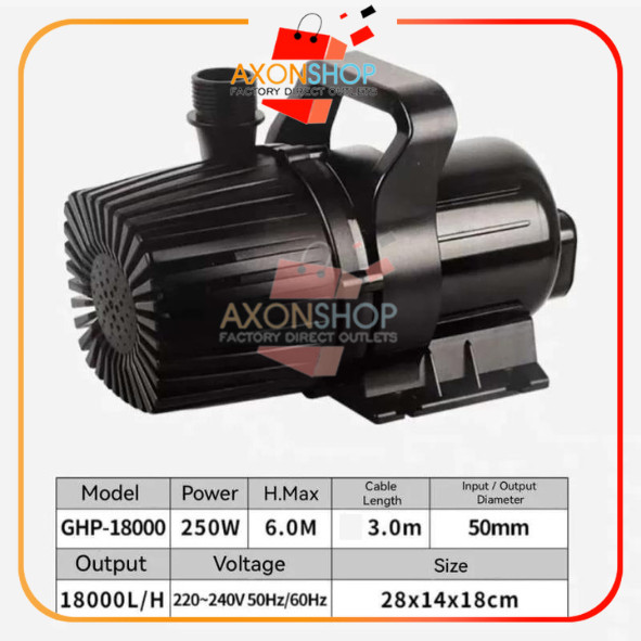 Jual Resun Pompa Air GHP-18000 Aquarium Celup Kolam Water Pump GHP18000 Original | Shopee Indonesia