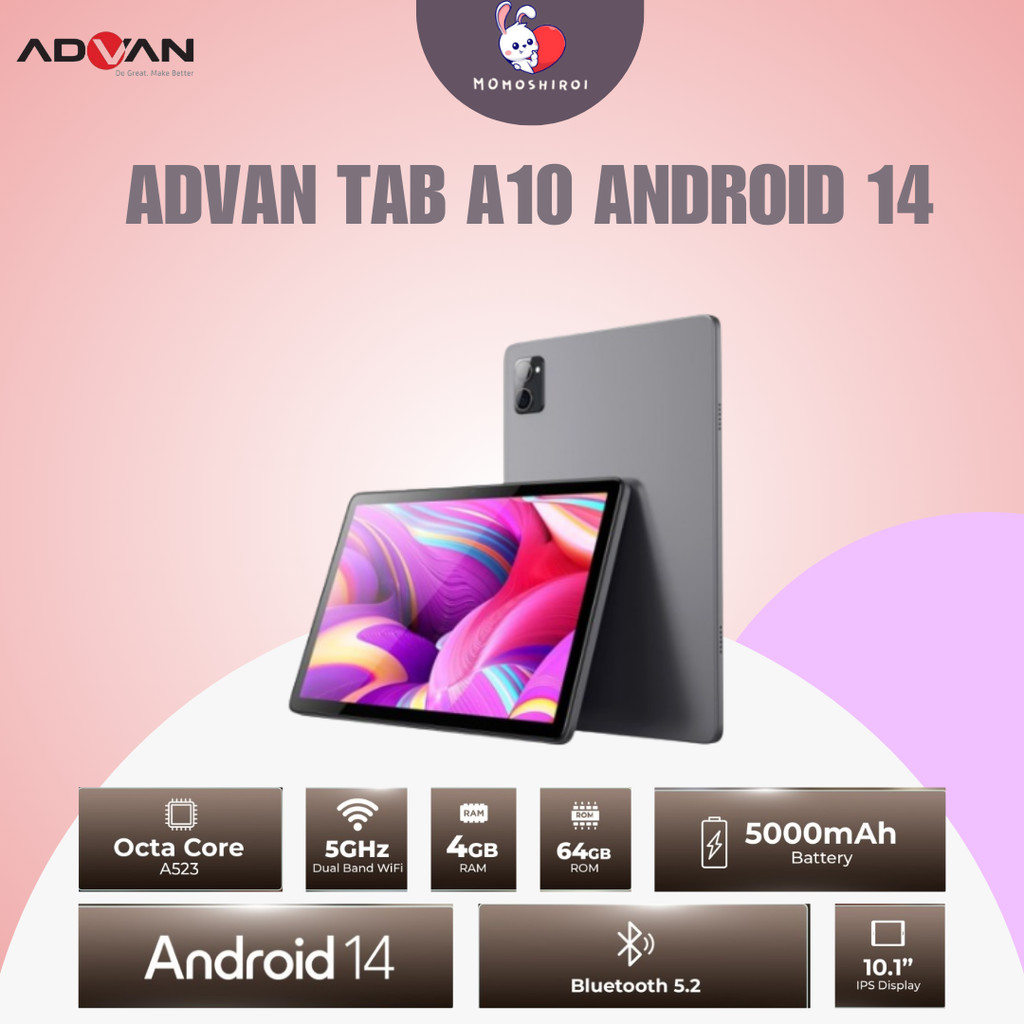 Jual Advan Tab A10 Wifi 4/64 IPS 10.1" inch 5000mAh | Garansi Resmi ...