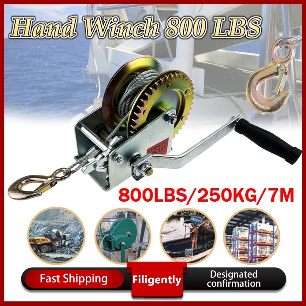 Jual FT65 hand winch 1200 lbs/Hand Wich 800 lbs Katrol Manual 800lbs ...
