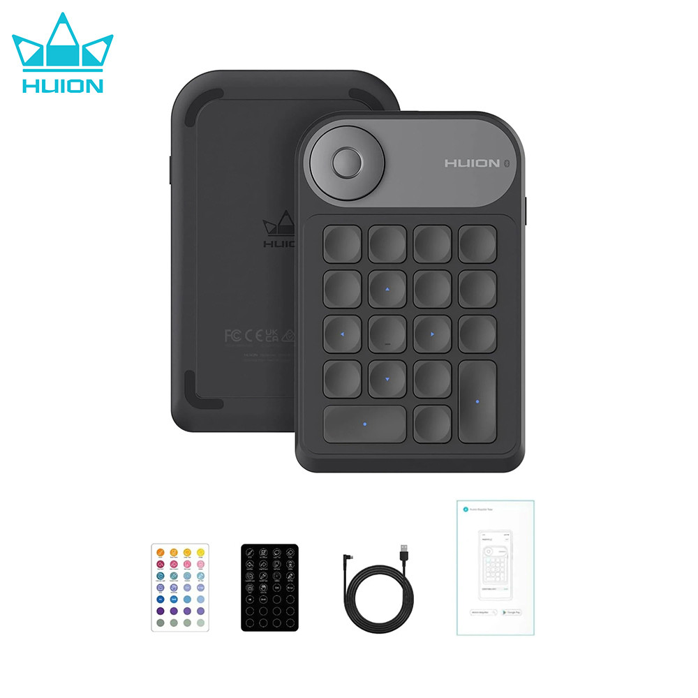 Jual HUION Keydial Mini Wireless Keyboard Bluetooth Connectivity ...