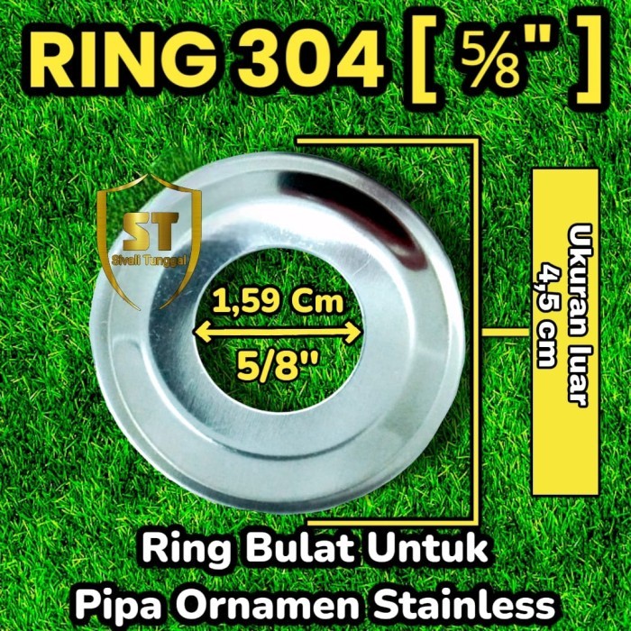Jual RING BULAT 304 - 5/8" INCHI (15,9MM) - STAINLESS 304 | Shopee ...
