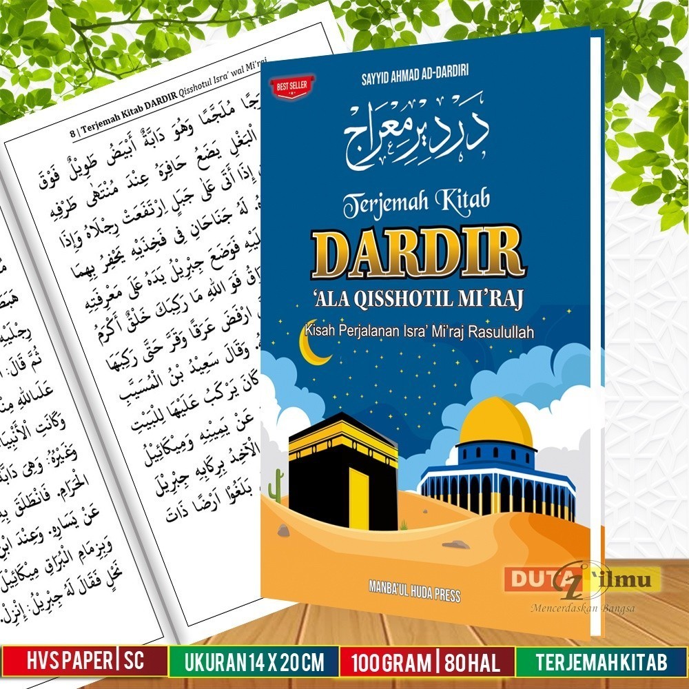 Jual Terjemah Kitab Dardir Bainama Qishotul Mi'roj KISAH ISRA' MI'RAJ ...