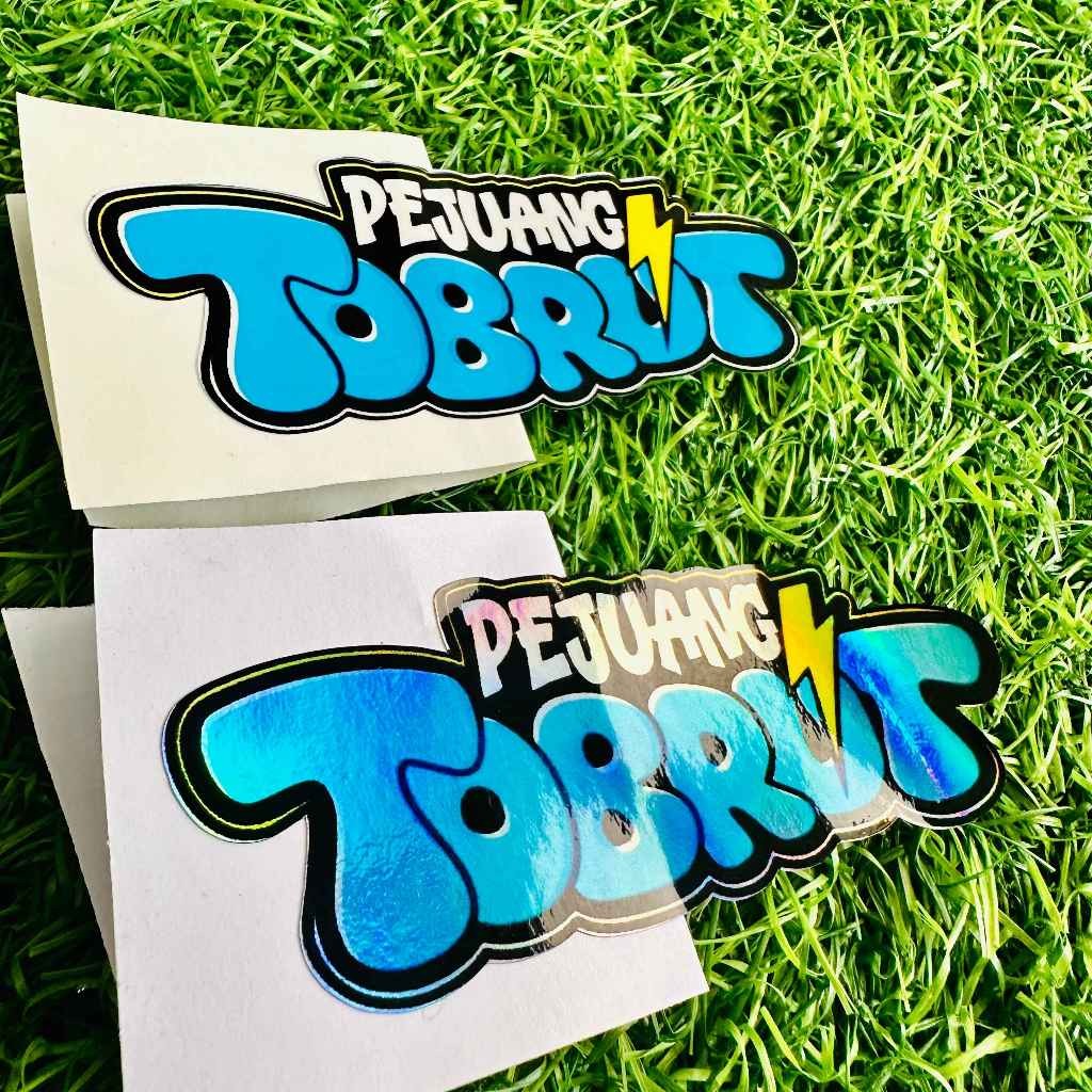 Jual Sticker Pejuang Tobrut virall 10cm x 4cm: Vinyil Glossy & Hologram ...