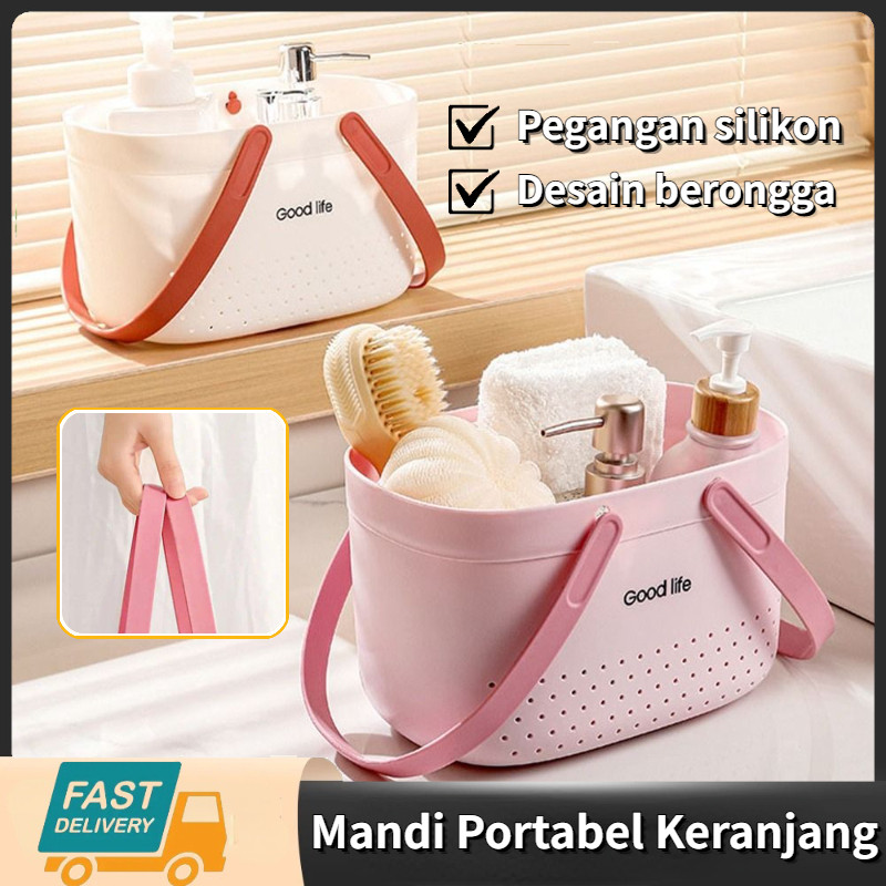 Jual Keranjang Plastik Alat Mandi Multifungsi Plastic Basket Plastik ...