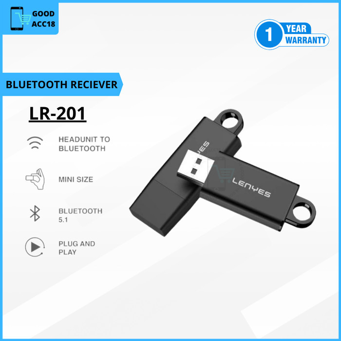 Jual Bluetooth Receiver USB LENYES LR201 Wireless Adapter 5.1 Alat ...
