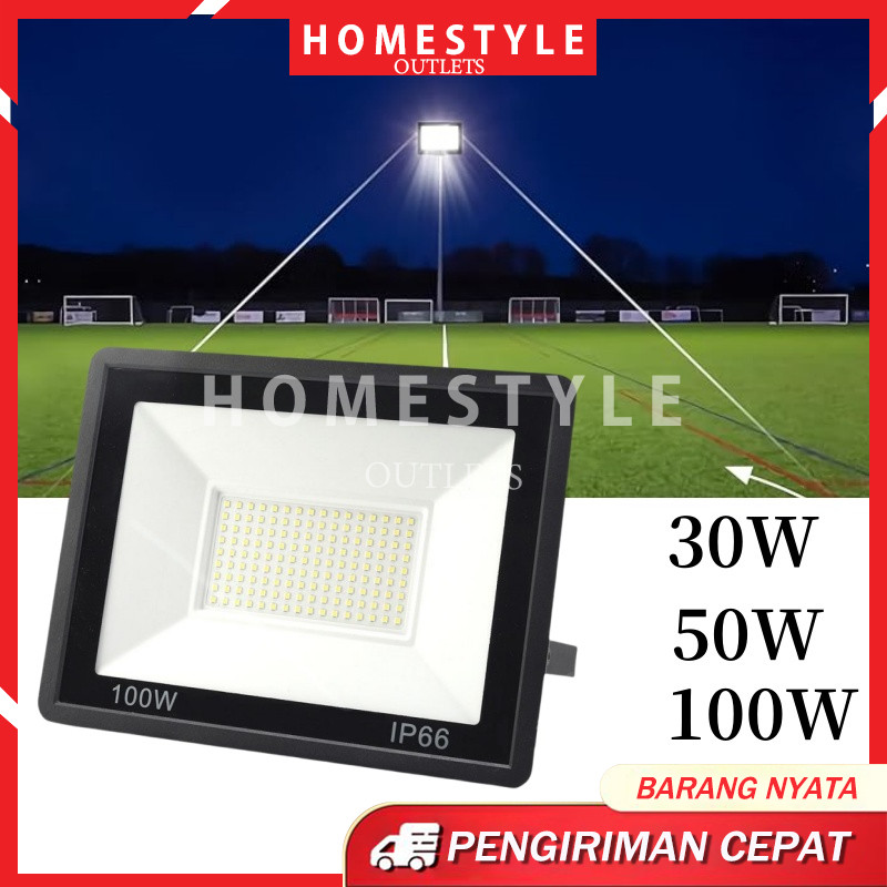 Jual Lampu Sorot Led 30W 50W 100W / Lampu Tembak Led / Led Flood Lights / Lampu Sorot / Outdoor ...