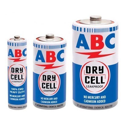 Jual Baterai Batrai Batre ABC Dry Cell Ukuran Size AA C D Kecil Sedang ...