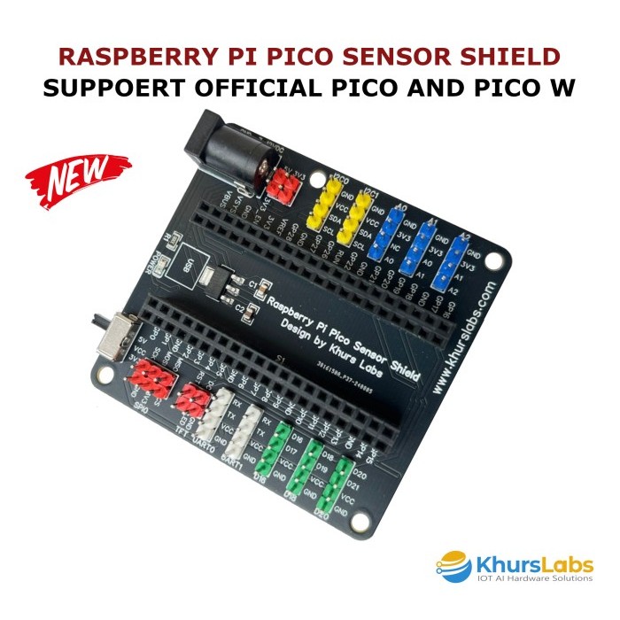 Jual Or99 Raspberry Pi Pico RP2040 W WIFI 2.4GHz 802.11n Wireless - Shield Pico | Shopee Indonesia
