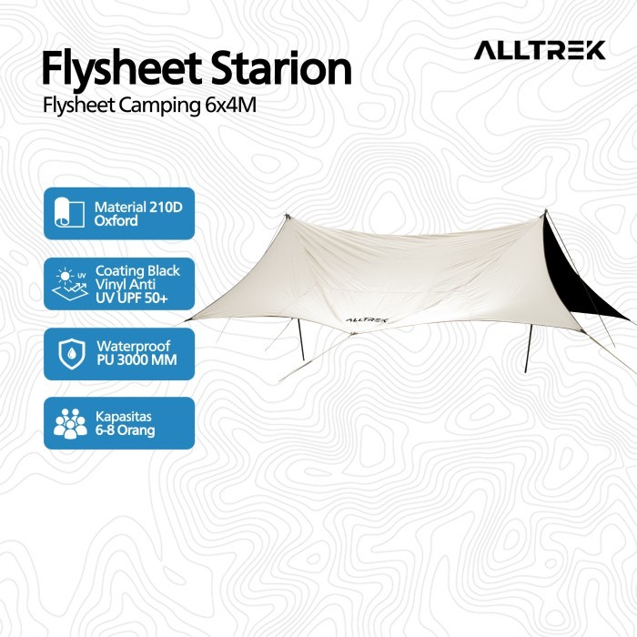 Jual ALLTREK Canopy Flysheet Camping STARION Flysheet Anti UV Outdoor ...