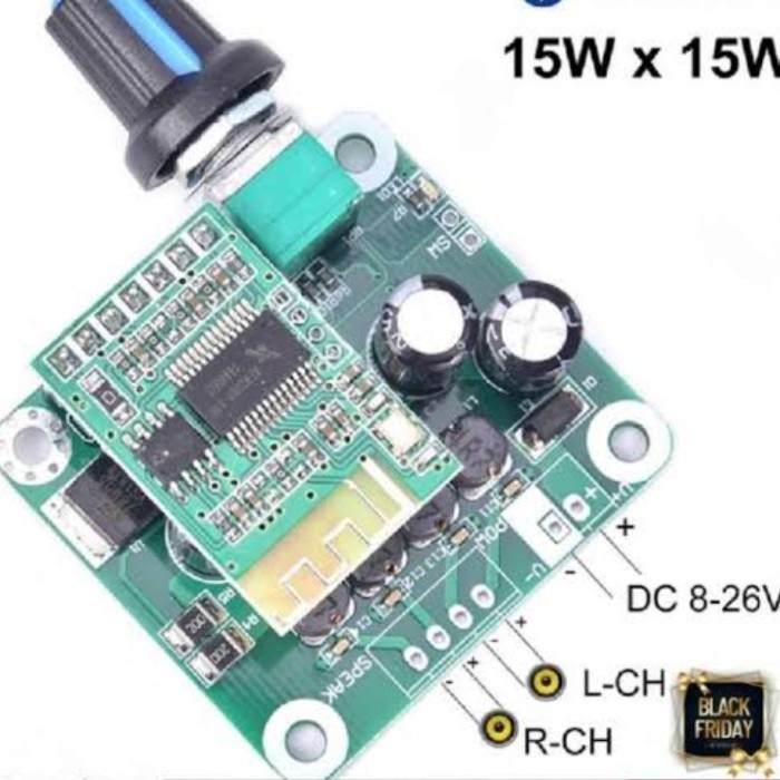 Jual TPA3110 5V Bluetooth Digital Power Amplifier Board Stereo 2x15w by ...