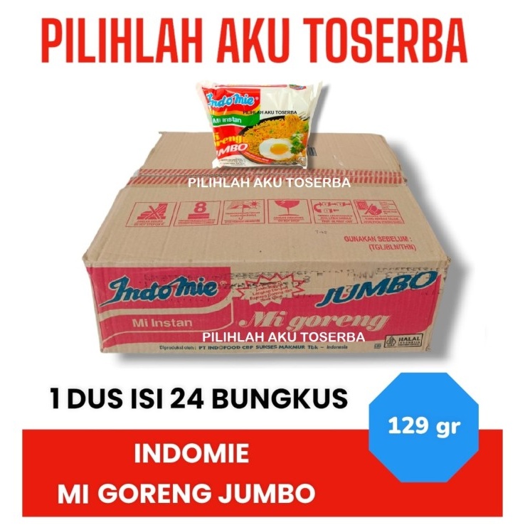 Jual Mie Instant INDOMIE GORENG JUMBO - ( Harga 1 DUS ) | Shopee Indonesia