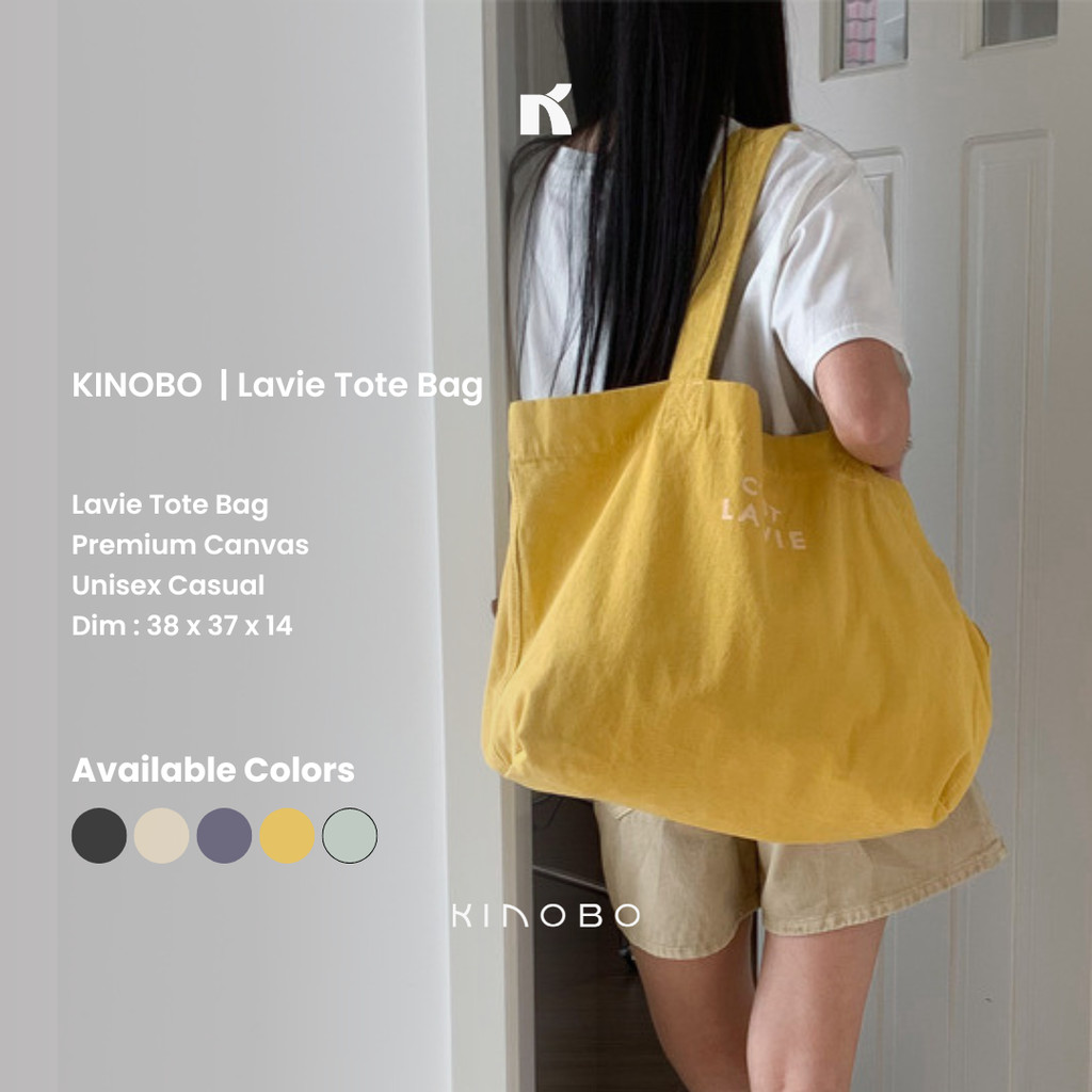 Jual KINOBO | Lavie Tote Bag - Tas Tote Bag Wanita Tote Bag Pria Tas ...