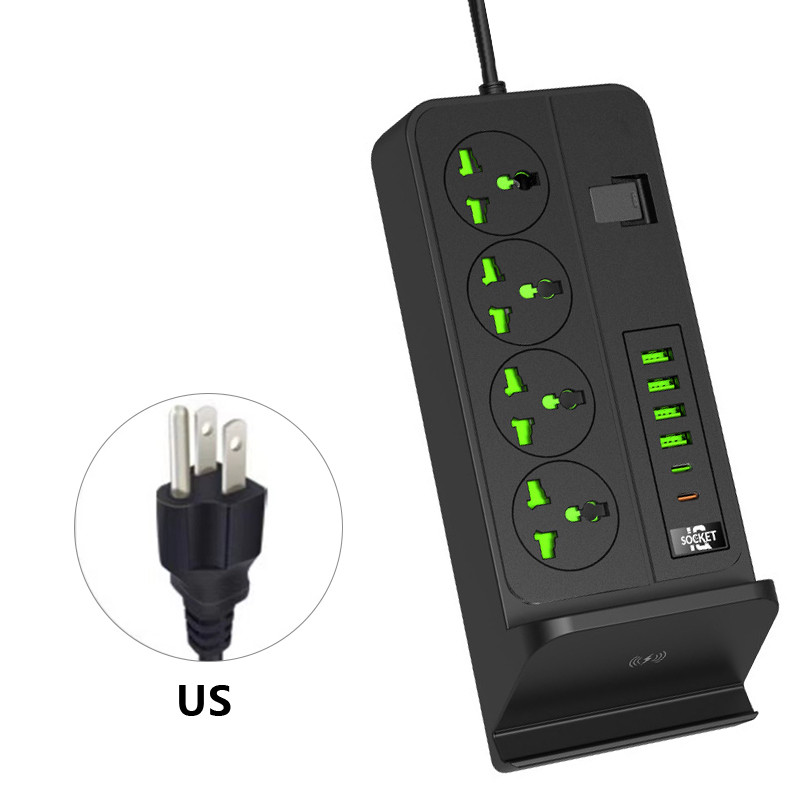 Jual 10-Port Type-C USB Power Strip UK Plug Wireless Phone Charger Fast ...