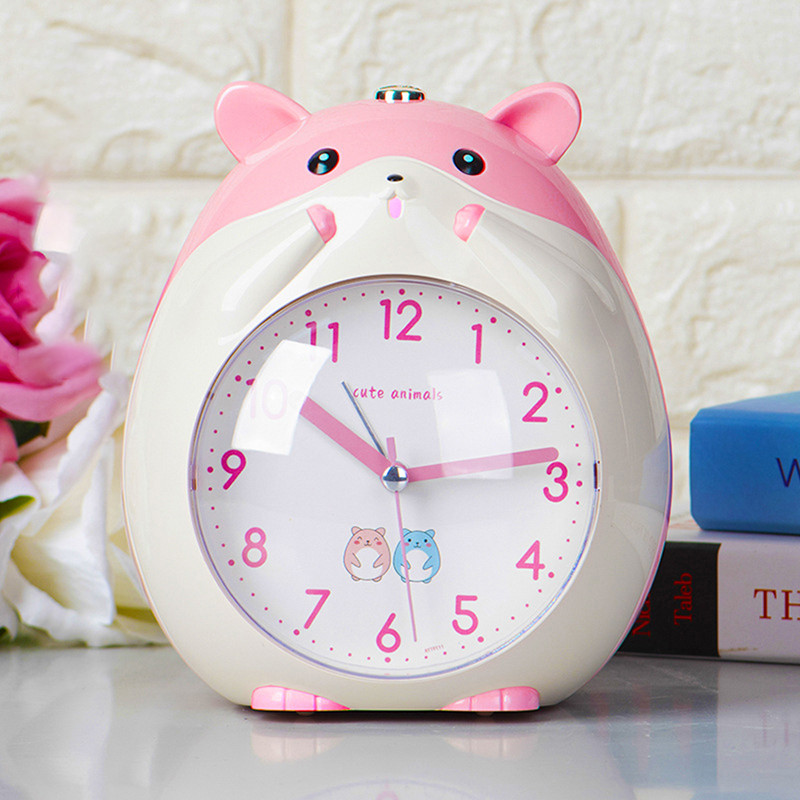Jual Little Hamster Voice Alarm Clock With Silent Luminous Cute ...