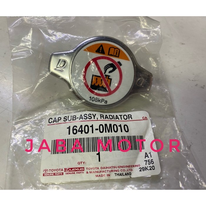 Jual Tutup radiator Vios-yaris-altis-camry original 108kpa murah ...