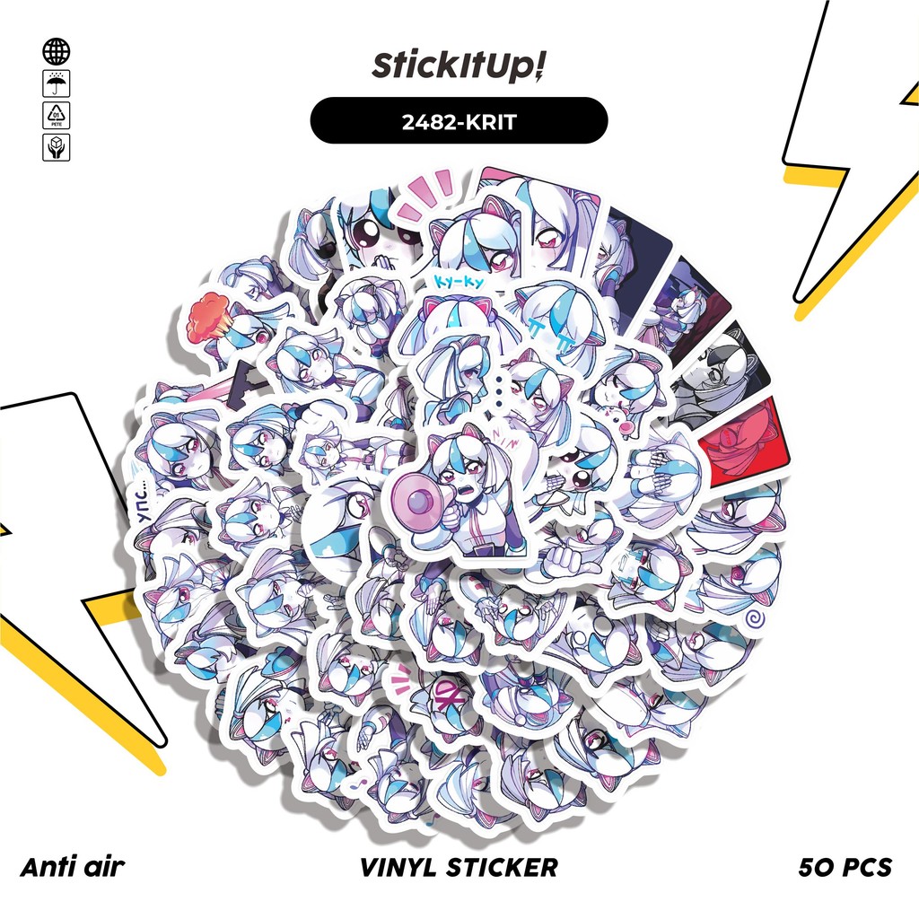 Jual COD 50 Pcs Stiker Pack FUNNY CHARACTER KRITA THE ROBOCHI STICKER ...