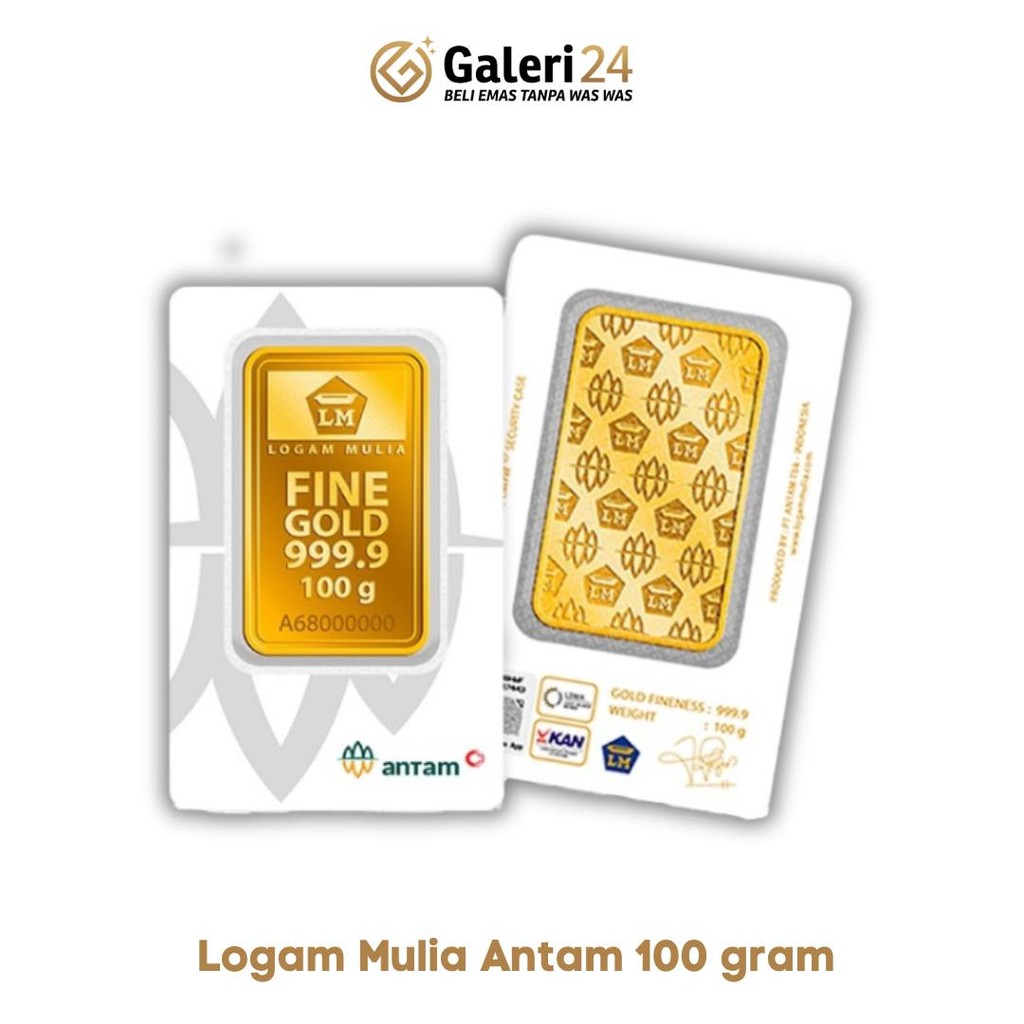 Jual Logam Mulia Antam 100gr (LM) REINVENTED 100 GRAM - Emas Galeri 24 ...