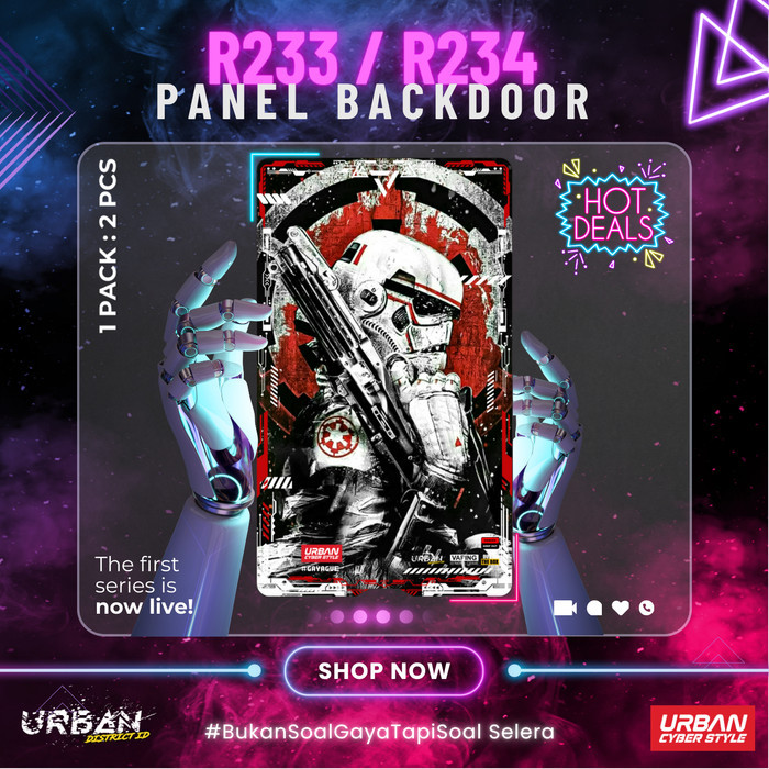 Jual Cover Panel Backdoor Akrilik R233 / R234 Full Motif1 Terbaru by ...