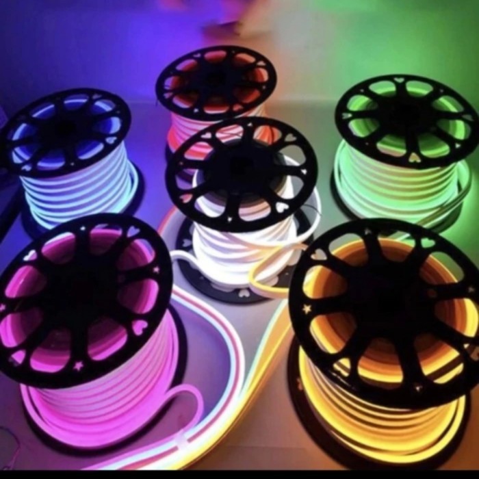 Jual Lampu Selang Susu Led Neon Flex 50 Meter / 50M 220V - Warmwhite ...