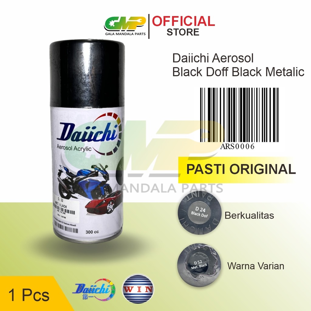 Jual Cat Semprot Daichi Body Motor 300cc acrylic aerosol spray paint ...