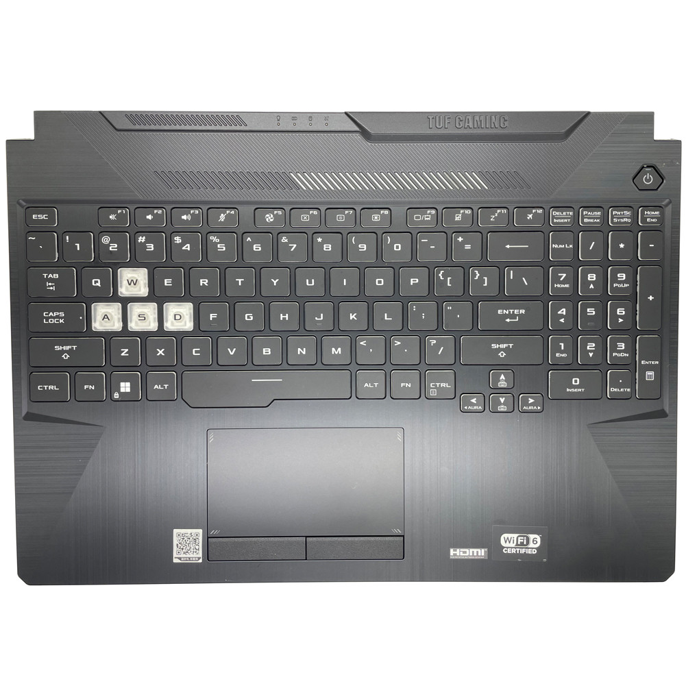 Jual US Backlit Keyboard for Asus TUF Gaming 8 F15 FA506 FX506H fx506lu with air outlet cover ...