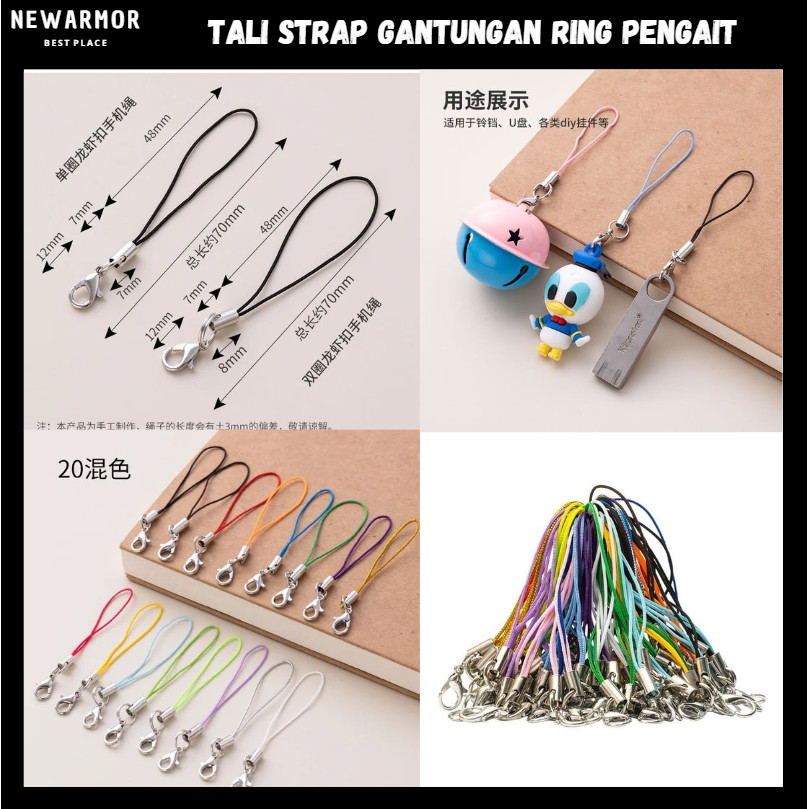 Jual Tali Strap Gantungan Ring Kait Universal | Gantungan Tangan Mini ...