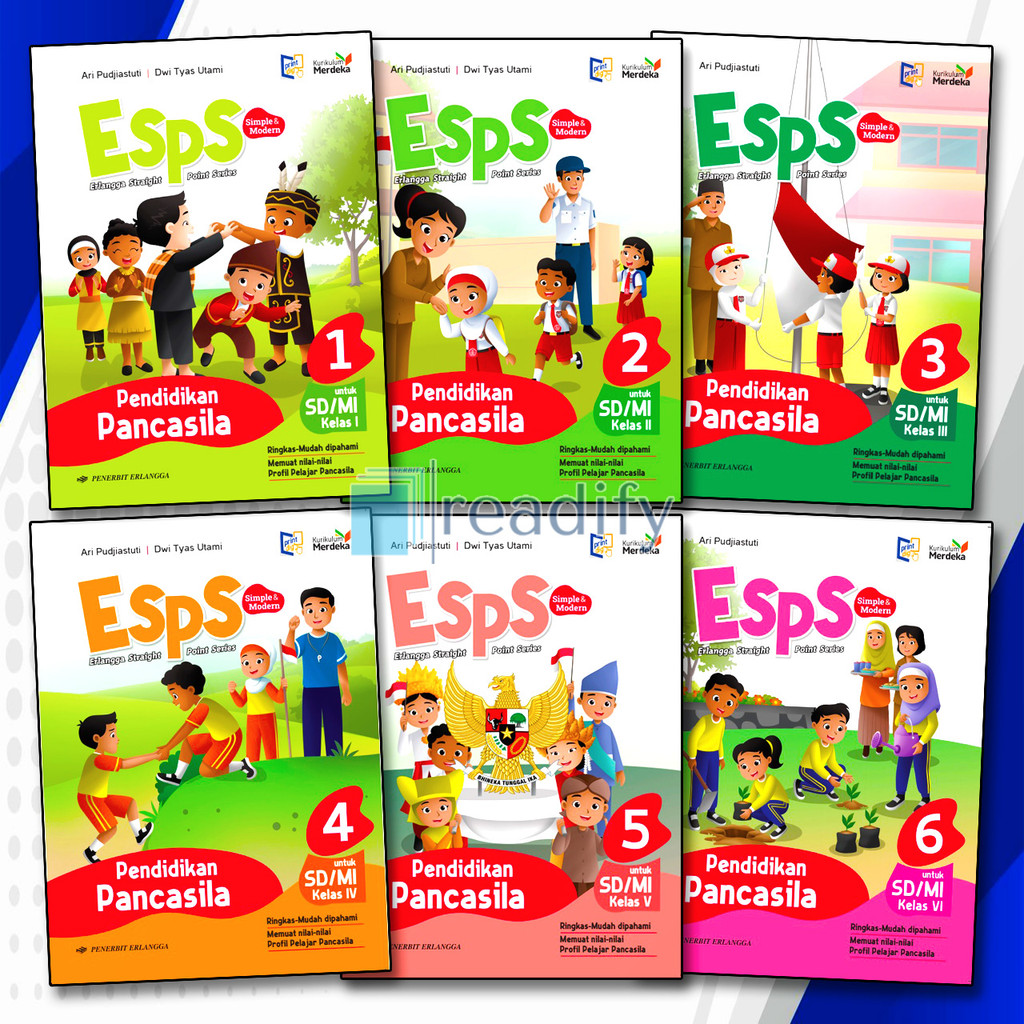 Jual ESPS Pendidikan Pancasila Revisi Kelas 1 2 3 4 5 6 SD/MI Erlangga Kurikulum Merdeka ...