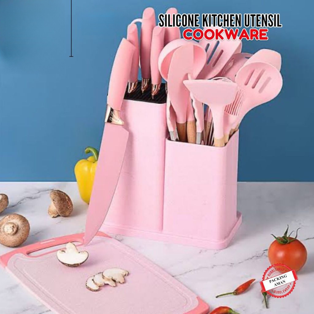 Jual Mall Perabot | Set Alat Dapur Spatula Silikon | Sutil Silicone ...