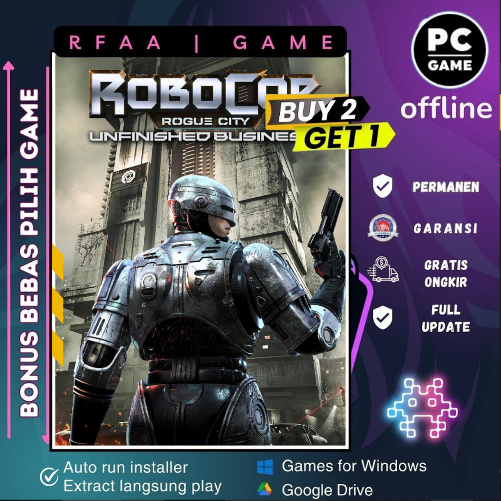 Jual ROBOCOP ROGUE CITY UNFINISHED BUSINESS | GAME PC - LAPTOP - DL ...