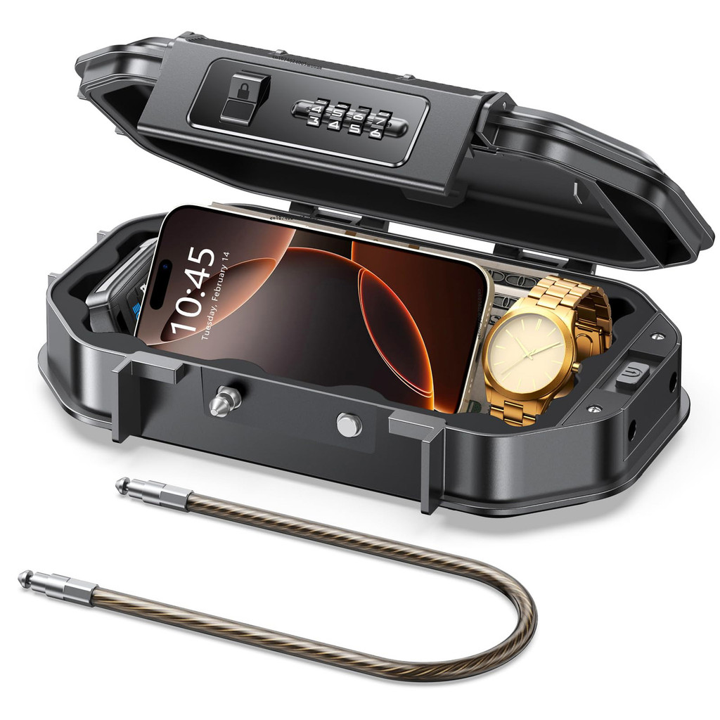 Jual Travel Safe Lock Box Waterproof 4-Digit Combination Anti-Theft ...