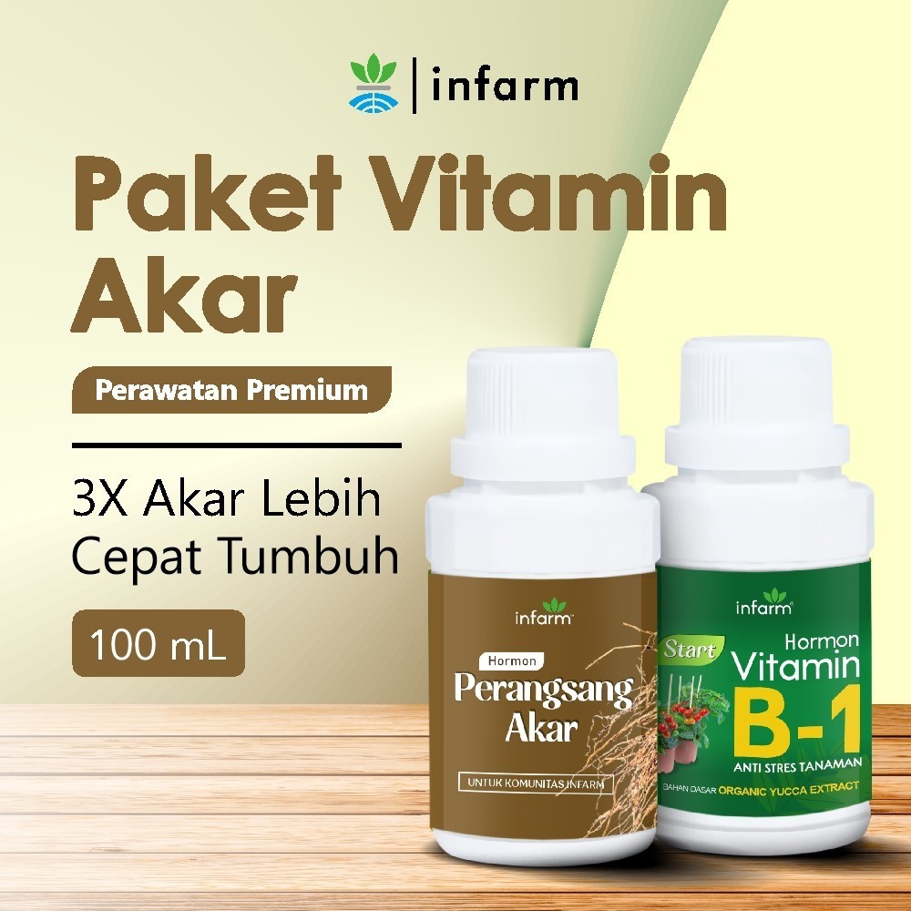 Jual INFARM - Paket Vitamin Akar Nutrisi Perangsang Akar Vitamin B1 ...