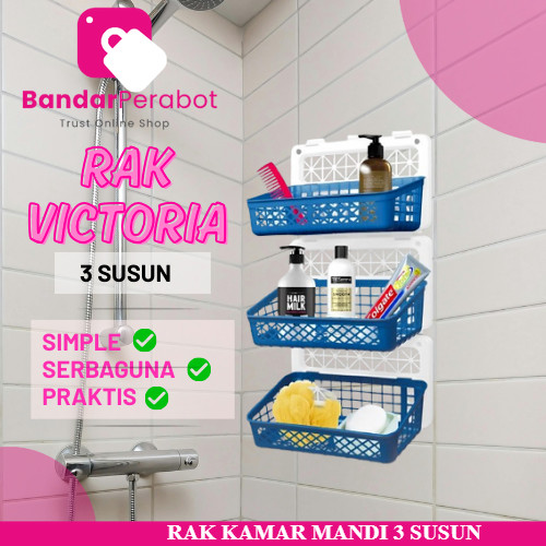 Jual Rak Kamar Mandi Victoria Tabitha/Rak Kamar Mandi Rak Sabun Rak ...