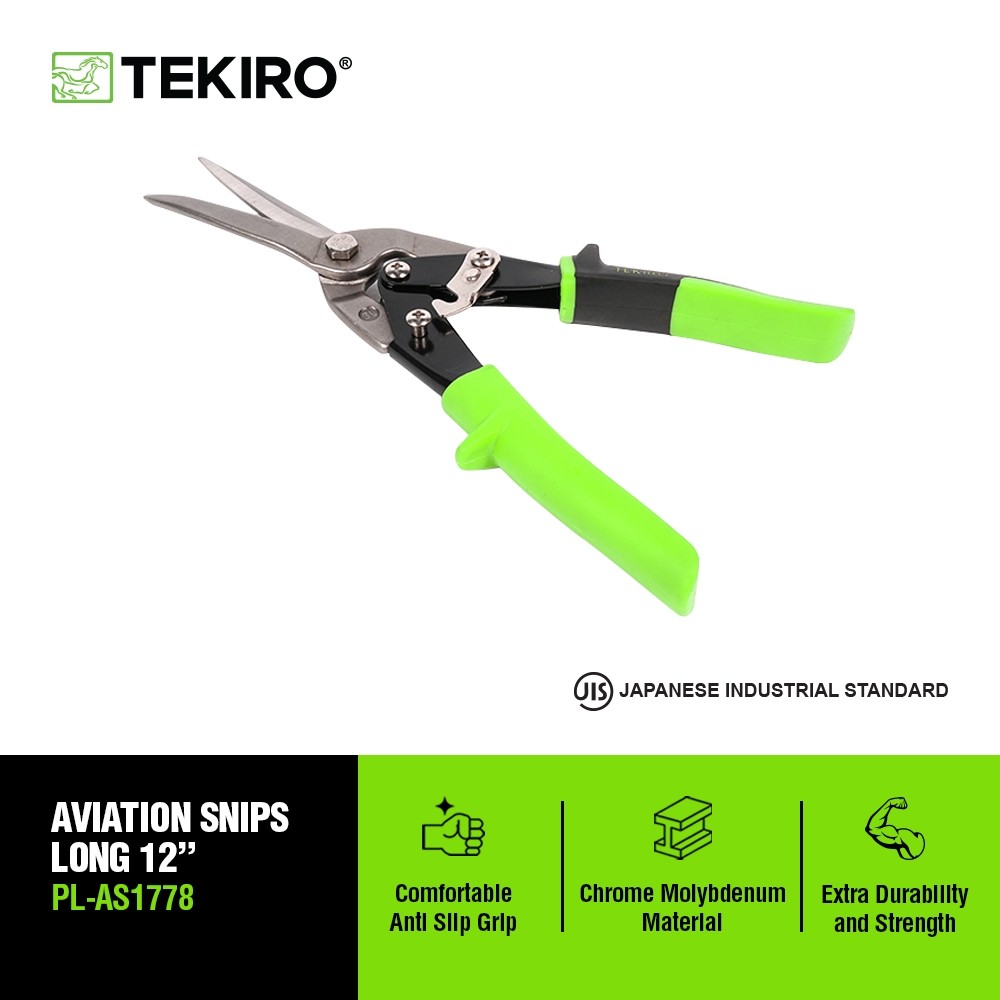 Jual Gunting Plat Baja Ringan Kawat Seng Holo Aviation Snips 12" 12 ...