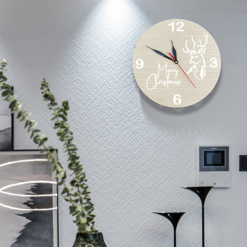 Jual JAM KAYU AESTHETIC / JAM DINDING KAYU / JAM DIDING MINIMALIS ...