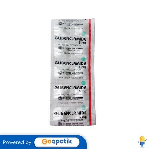 Jual Glibenclamide First Medipharma 5 Mg Strip 10 Kaplet | Shopee Indonesia