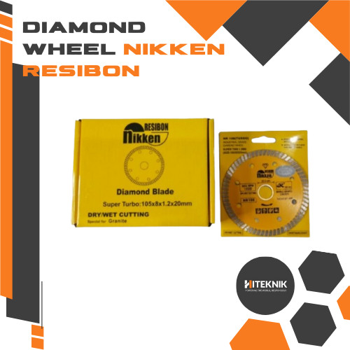Jual Diamond Wheel Turbo Nikken Resibon 4” – Mata Potong Granit ...
