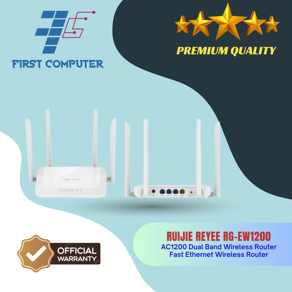 Jual Ruijie Reyee RG-EW1200 1200Mbps Dual Band Router Wireless AC MU ...