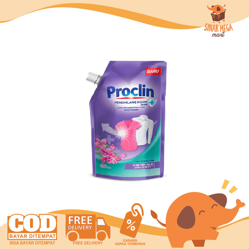 Jual Proclin Cairan Pemutih Penghilang Noda Plus 150ml Pouch Kecil ...