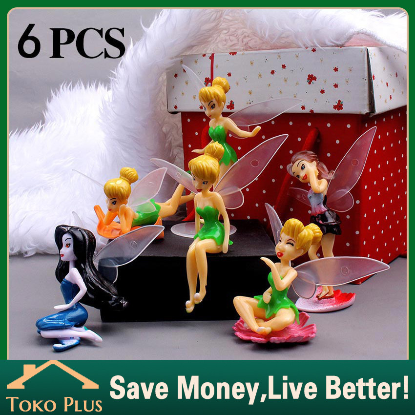 Jual Figure Tinkerbell 6Pcs / Miniatur Peri Tinker Bell Topper Cake ...