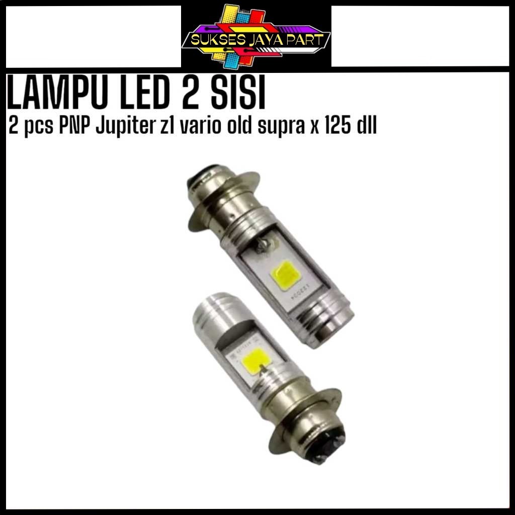 Jual Lampu LED 2 Sisi Lampu depan 2 pcs nyala putih pnp Jupiter z1 ...