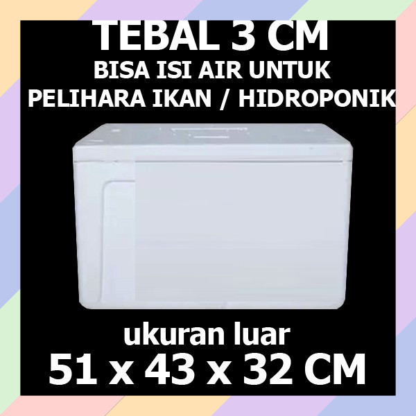 Jual 37S Box Kotak Gabus Styrofoam Sterofoam Foam AG 50 Cooler Box ...