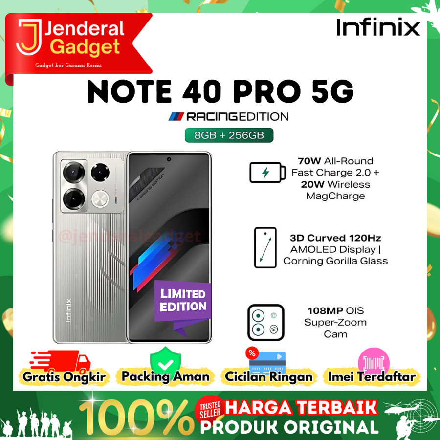 Jual Infinix Note 40 Pro 5G 8/256GB BMW Racing Edition | Shopee Indonesia