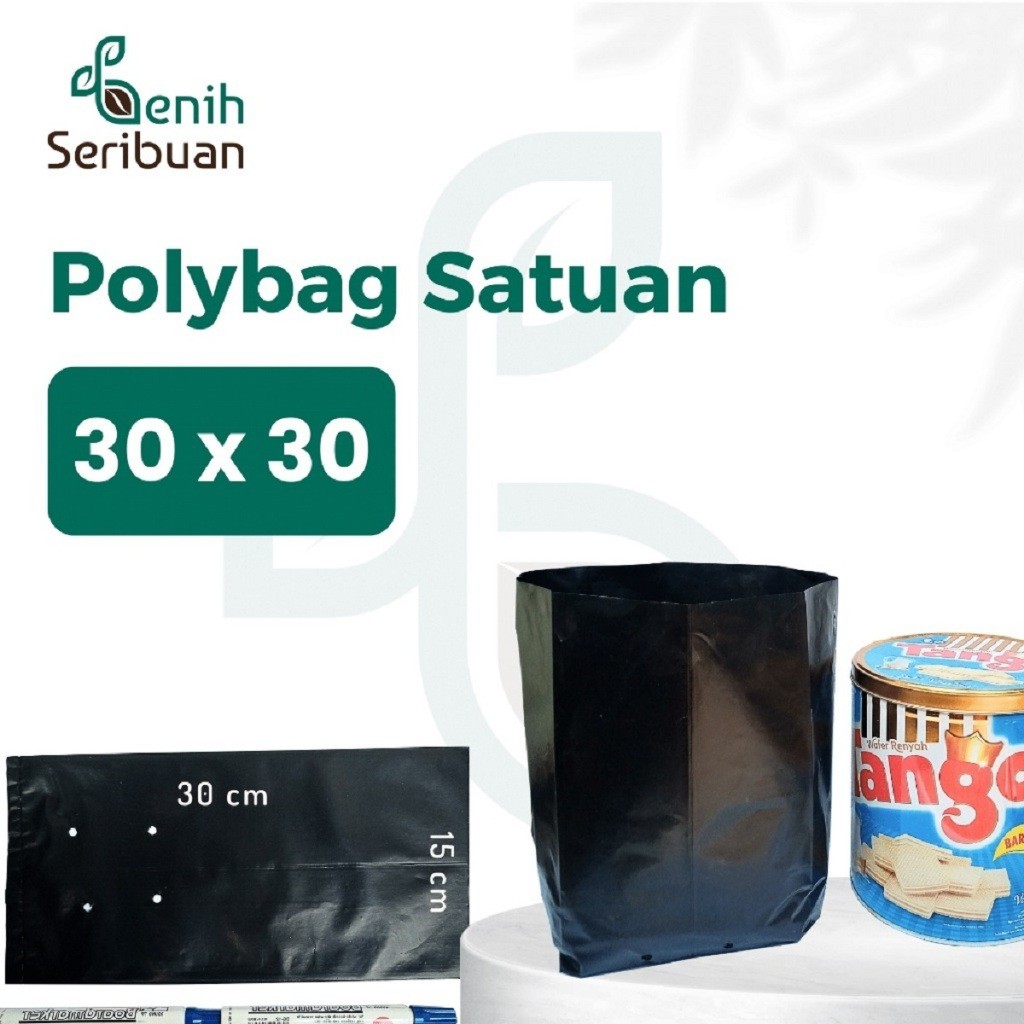 Jual 1 Polybag 30x30 Plastik Polibag Tanaman Sedang Polibek 30 x 30 Pot ...