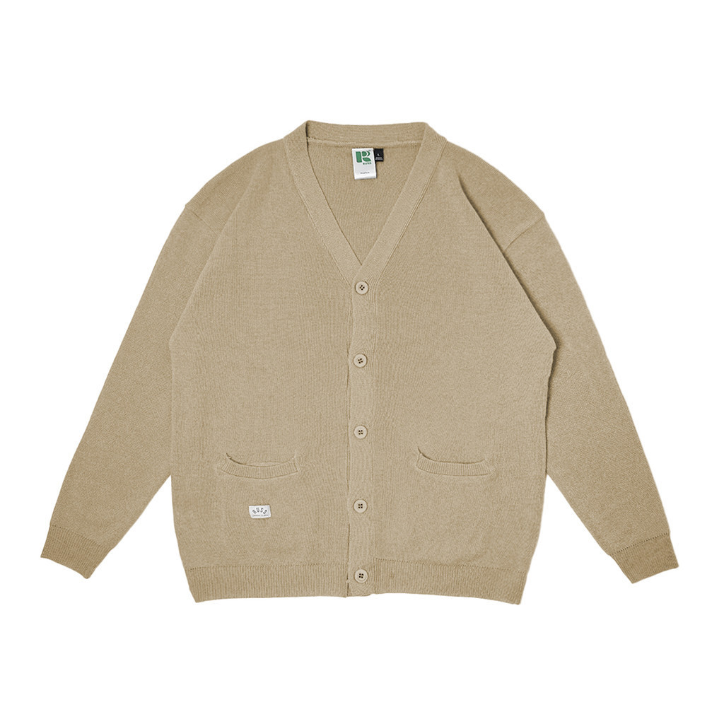 Jual Russ Sweater Cardigan Knitting Rajut Tweed Cream | Shopee Indonesia