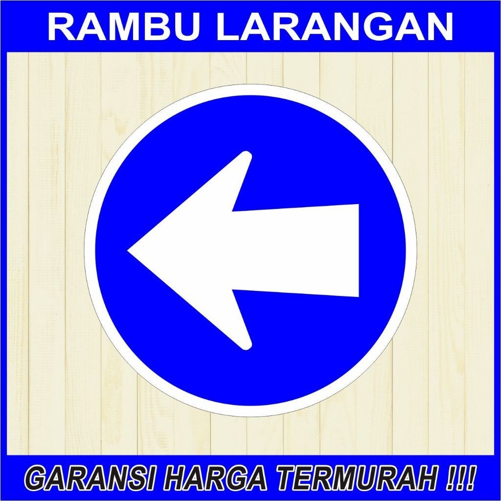 Jual RAMBU PERINTAH MENGIKUTI ARAH KIRI ACP 3mm | Shopee Indonesia