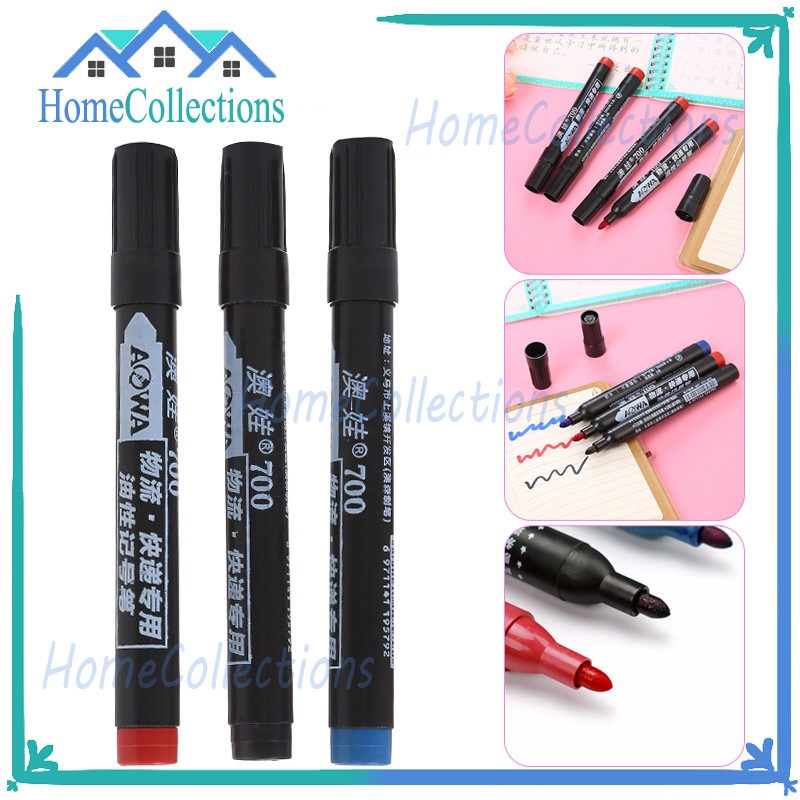 Jual 5PCS Spidol Hitam Biru Merah Permanent/Spidol Marker Papan Tulis ...