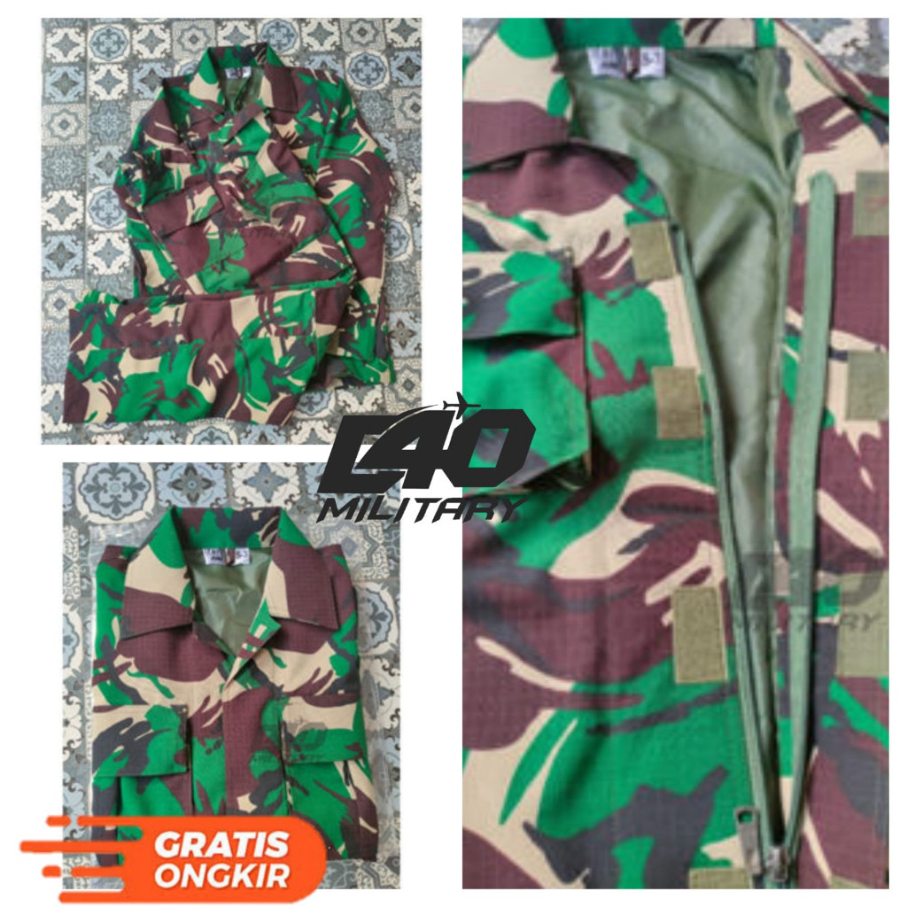 Jual CUSTOM SERAGAM PDL TNI MICROPOLY SRITEX [D40MILITARY] | Shopee Indonesia