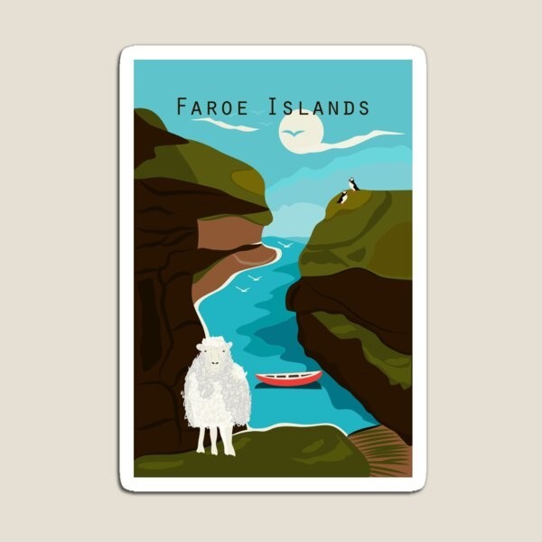 Jual Faroe Islands Magnet Baby for Fridge Organizer Children Cute Home ...